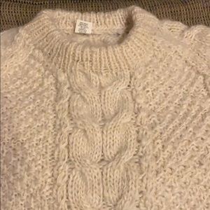 Handmade in Nepal | Sweaters | 0 Wool Cable Stitch Sweater Made In ...